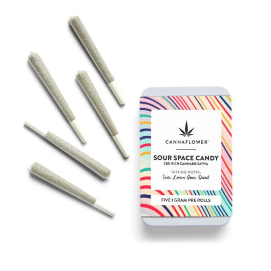 Cannaflower Sour Space Candy Pre-roll 5 pack – TenVape