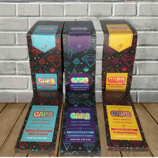 Caps Liquid Diamonds + Magic Amanita Chocolate Bar 1000mg – TenVape