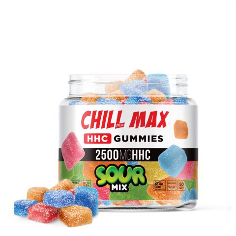 Chill Plus Max HHC THC Gummies Sour Mix 2500MG – TenVape
