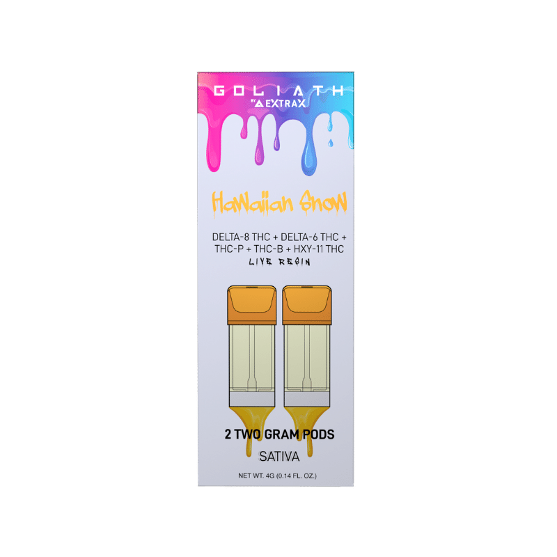 Delta Extrax Hawaiian Snow | 2G Pods Duo | Goliath – TenVape