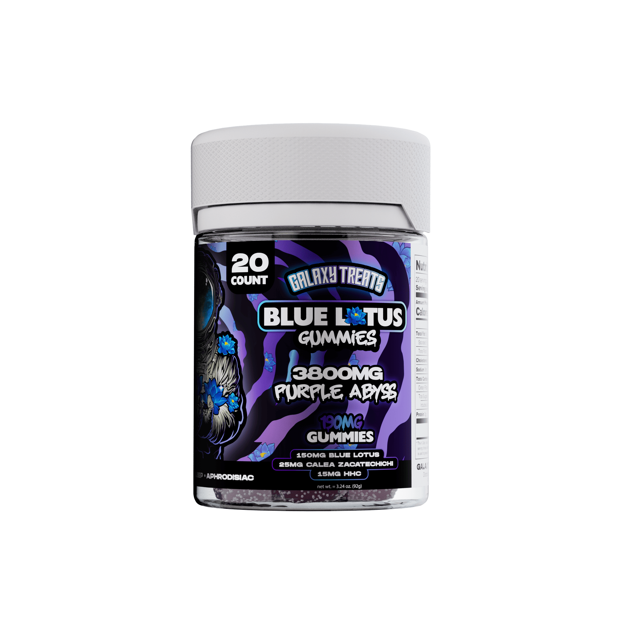 Galaxy Treats Purple Abyss 3800mg Blue Lotus Gummies – TenVape