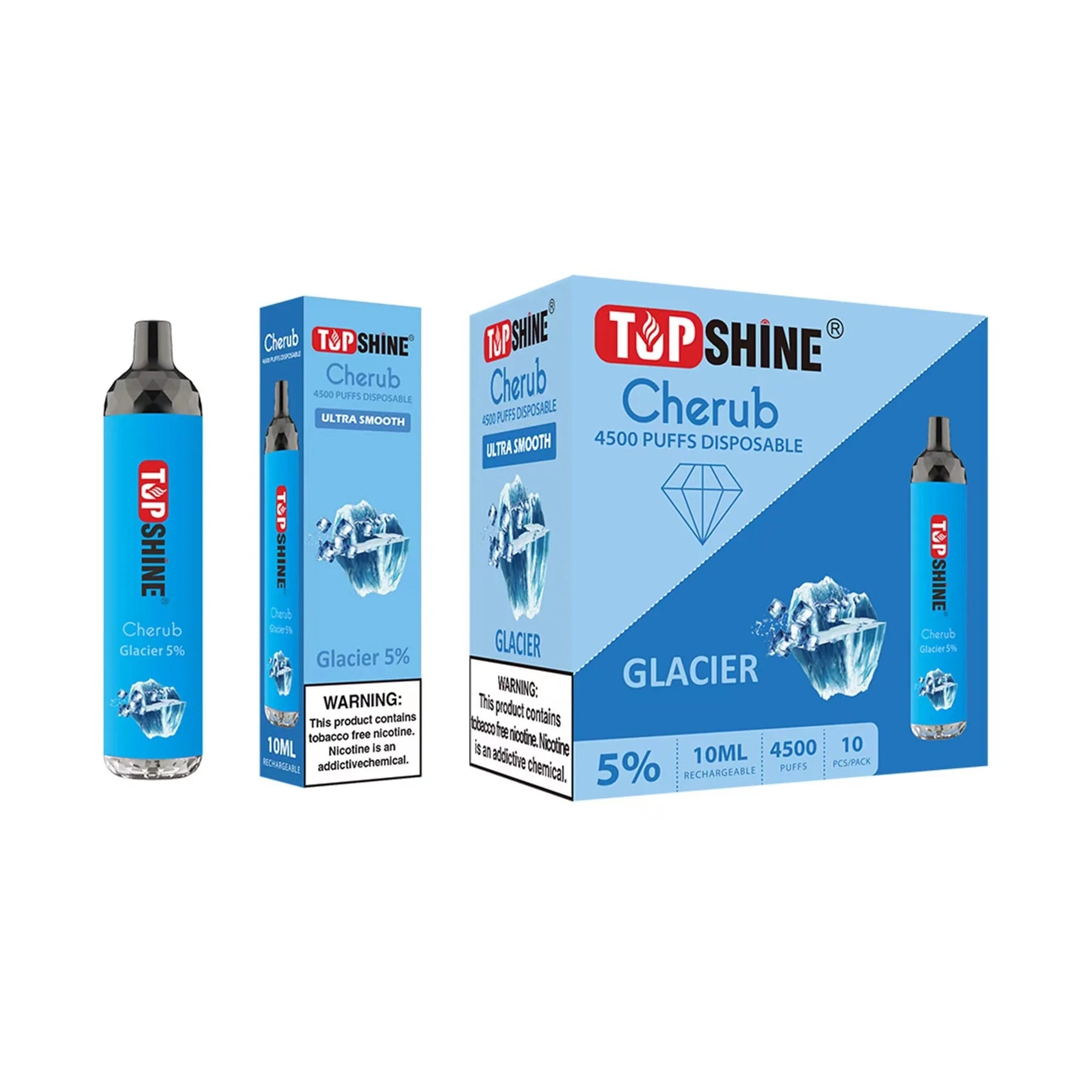 Grape Ice Top Shine Cherub Disposable Vape 4500 Puffs – TenVape