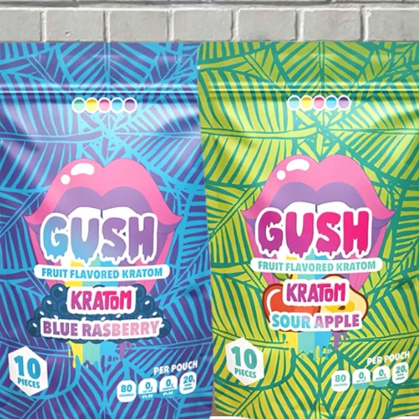 Gush Fruit Flavored Kratom Extract Gummies 200mg – TenVape