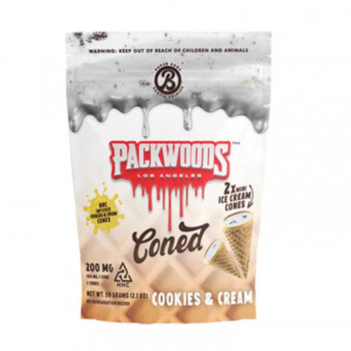 HHC Edible - Infused Waffle Cones - Cookies and Cream by Packwoods ...