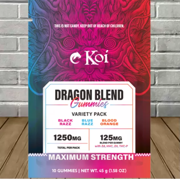Koi Dragon Blend Gummies Variety Pack 1250mg – TenVape