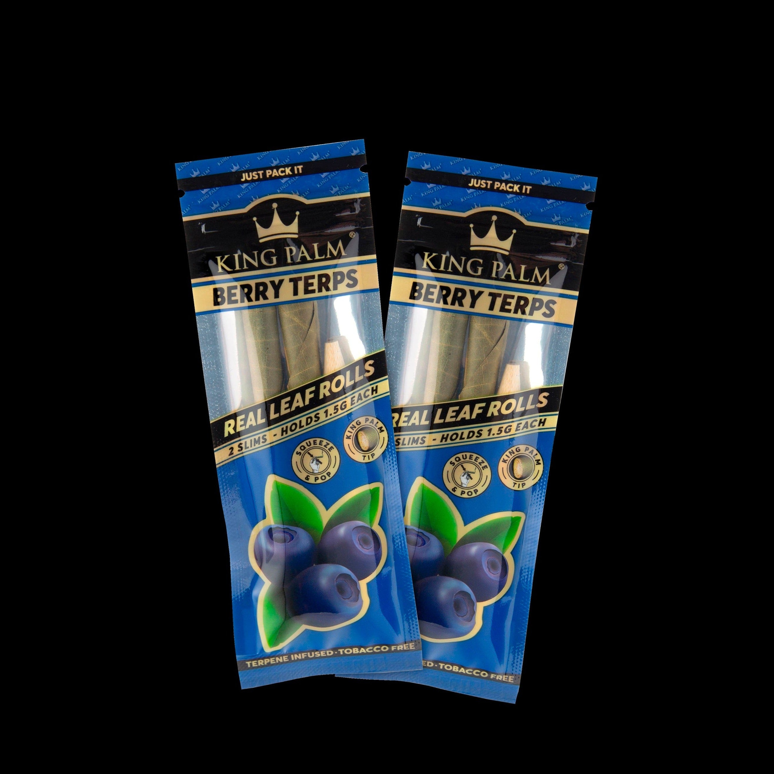 King Palm Berry Terps Slim Flavor Pre Rolled Cones - 2 Pack – TenVape