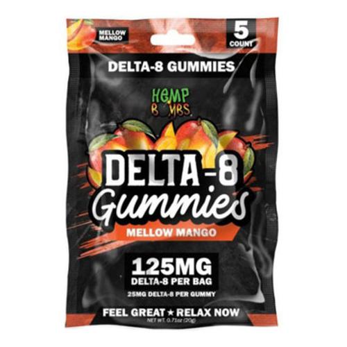 Hemp Bombs Mellow Mango Burst Delta 8 Gummies – TenVape