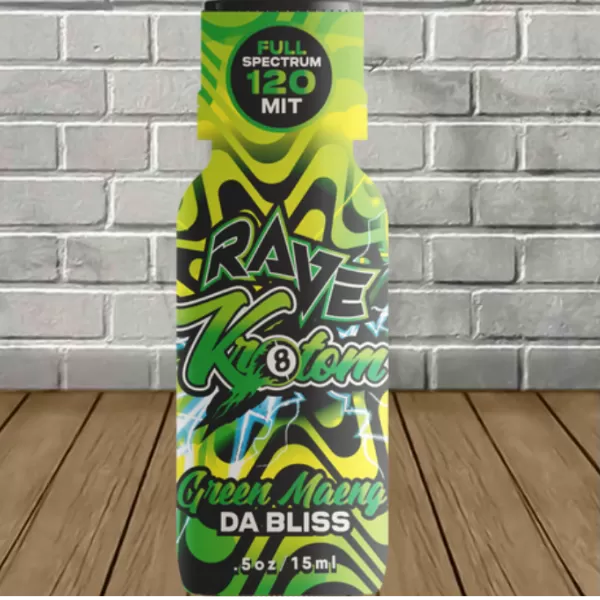 Rave Kratom Green Maeng Da Bliss Extract Shot – TenVape