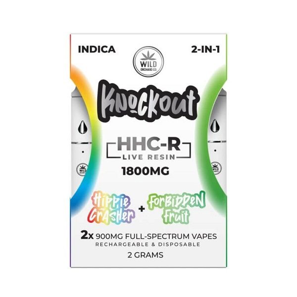 Wild Orchard Knockout 2-In-1 HHC-R Live Resin Full-Spectrum Vapes 1 Gr ...