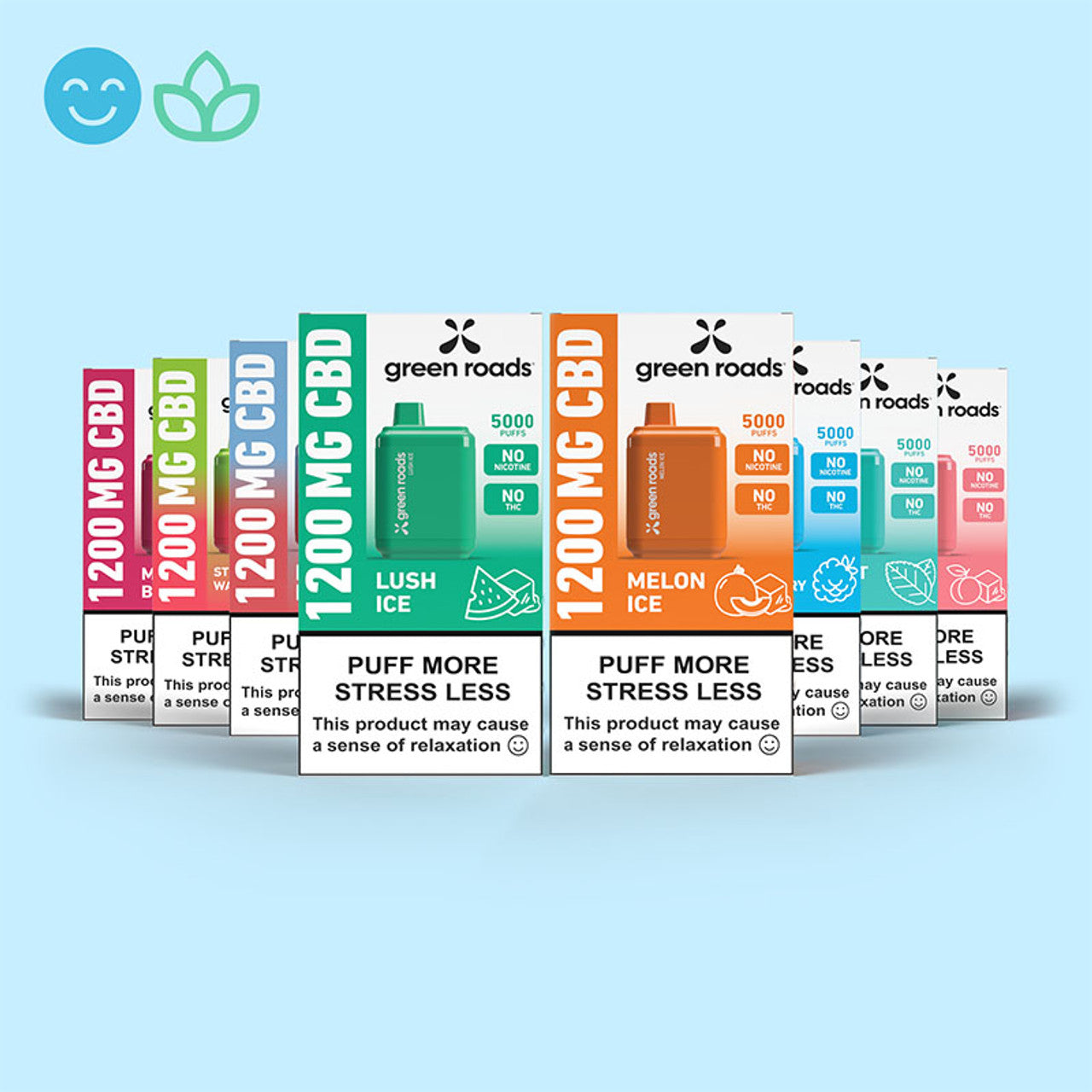 Green Roads 5,000 CBD Puff 1,200mg CBD Nicotine Free – TenVape