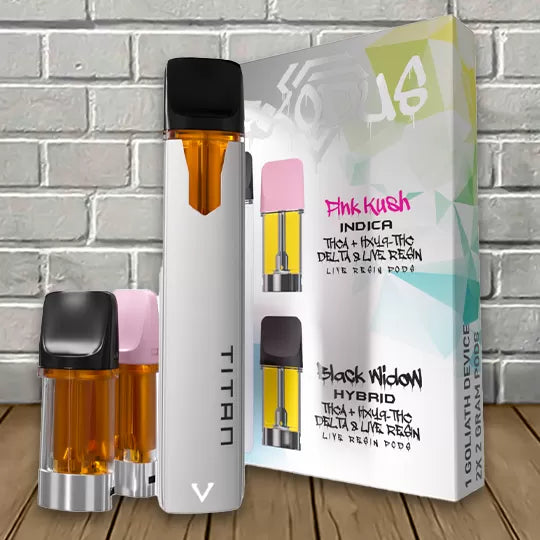 Exodus Live Resin THCa | HXY-9 | D8 Titan Device + 2g Pods – TenVape