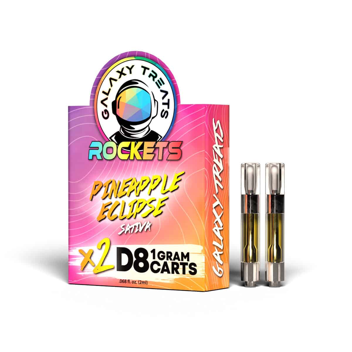 Galaxy Treats Pineapple Eclipse 2-Pack Delta 8 Carts – TenVape