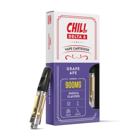 Grape Ape Cartridge - Delta 8 THC Chill Plus 900mg (1ml) – TenVape