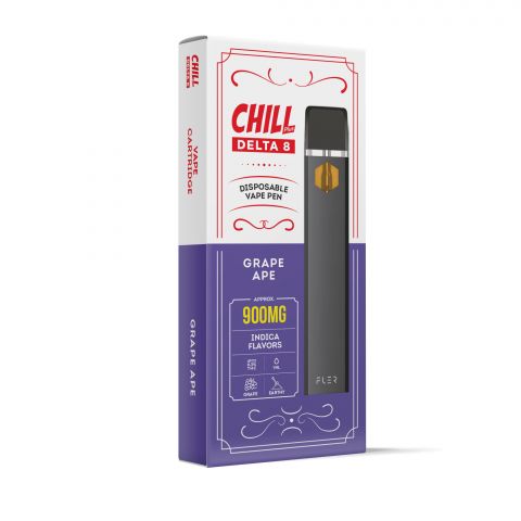 Grape Ape Delta 8 THC Vape Pen - Disposable Chill Plus 900mg (1ml ...