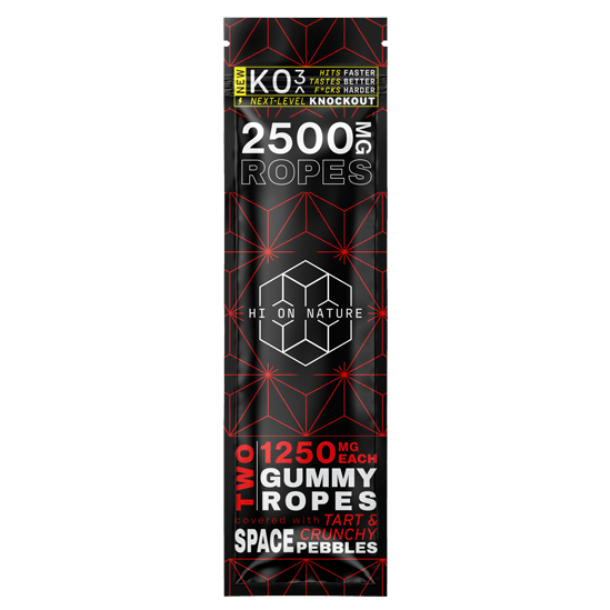 Hi on Nature 2500mg KNOCKOUT GUMMY ROPES - SPACE PEBBLES – TenVape
