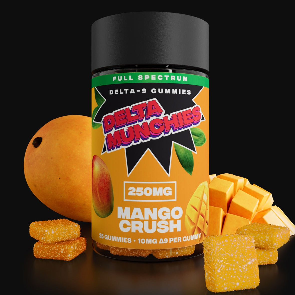 Delta Munchies Mango Crush Delta 9 Gummies – TenVape