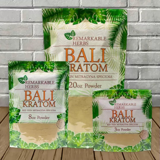 Remarkable Herbs BALI Kratom Powder Red Vein – TenVape