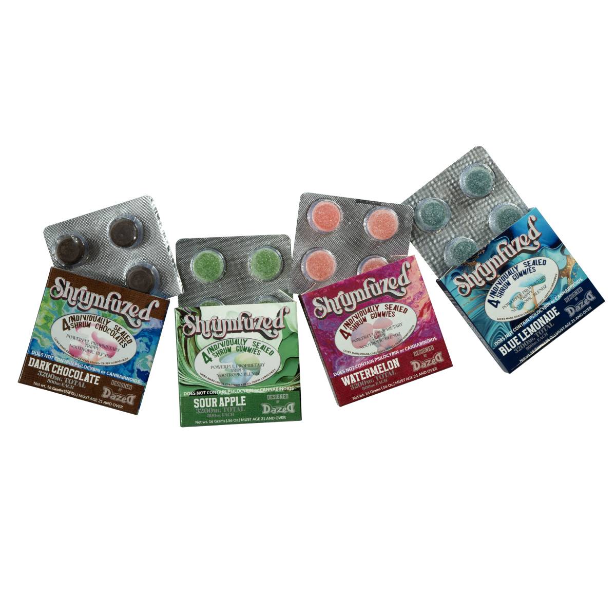 Shrumfuzed Nootropic Trippy Psychedelic Mushroom Gummies 4 Piece – TenVape